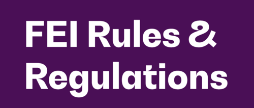 IMPORTANT CHANGES TO FEI VETERINARY REGULATIONS